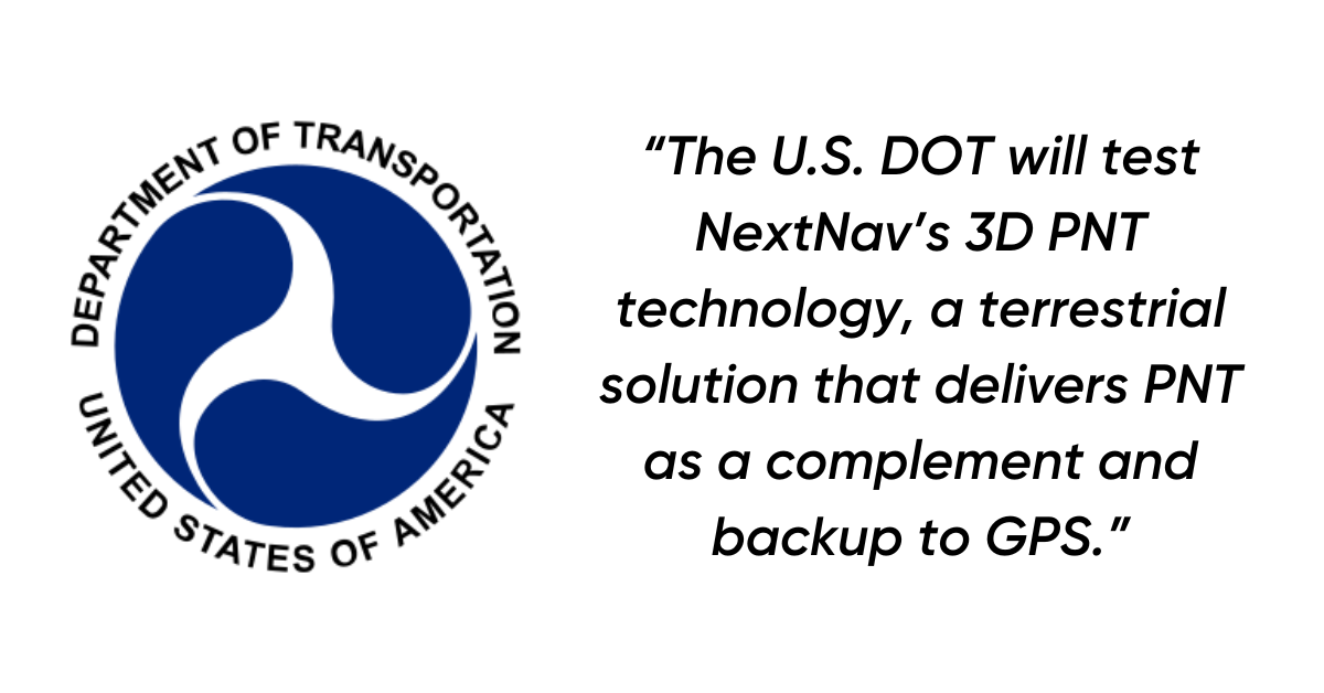 NextNav、GPSを補完・バックアップするPNTサービスの試験で米国運輸省の助成金を獲得 | ニュース | MetCom株式会社